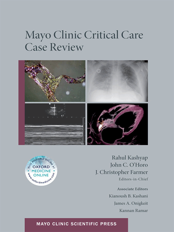 Mayo Clinic Critical Care Case Review | Vasiliadis Medical Books