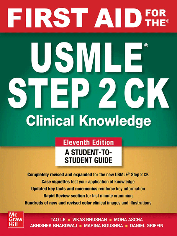 First Aid for the USMLE Step 2 CK (Clinical Knowledge), 11th Edition | Vasiliadis Medical Books
